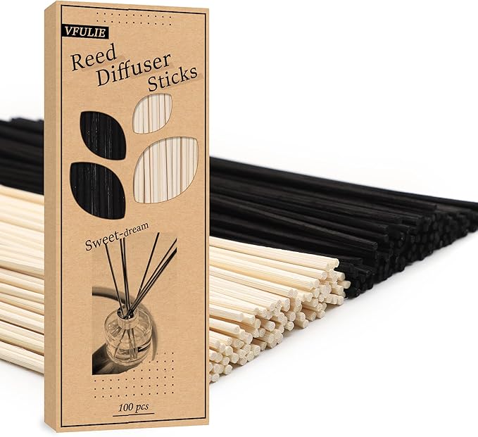 Amazon.com: VFULIE 100PCS Reed Diffuser Sticks, 10 Inch Natural Rattan ...