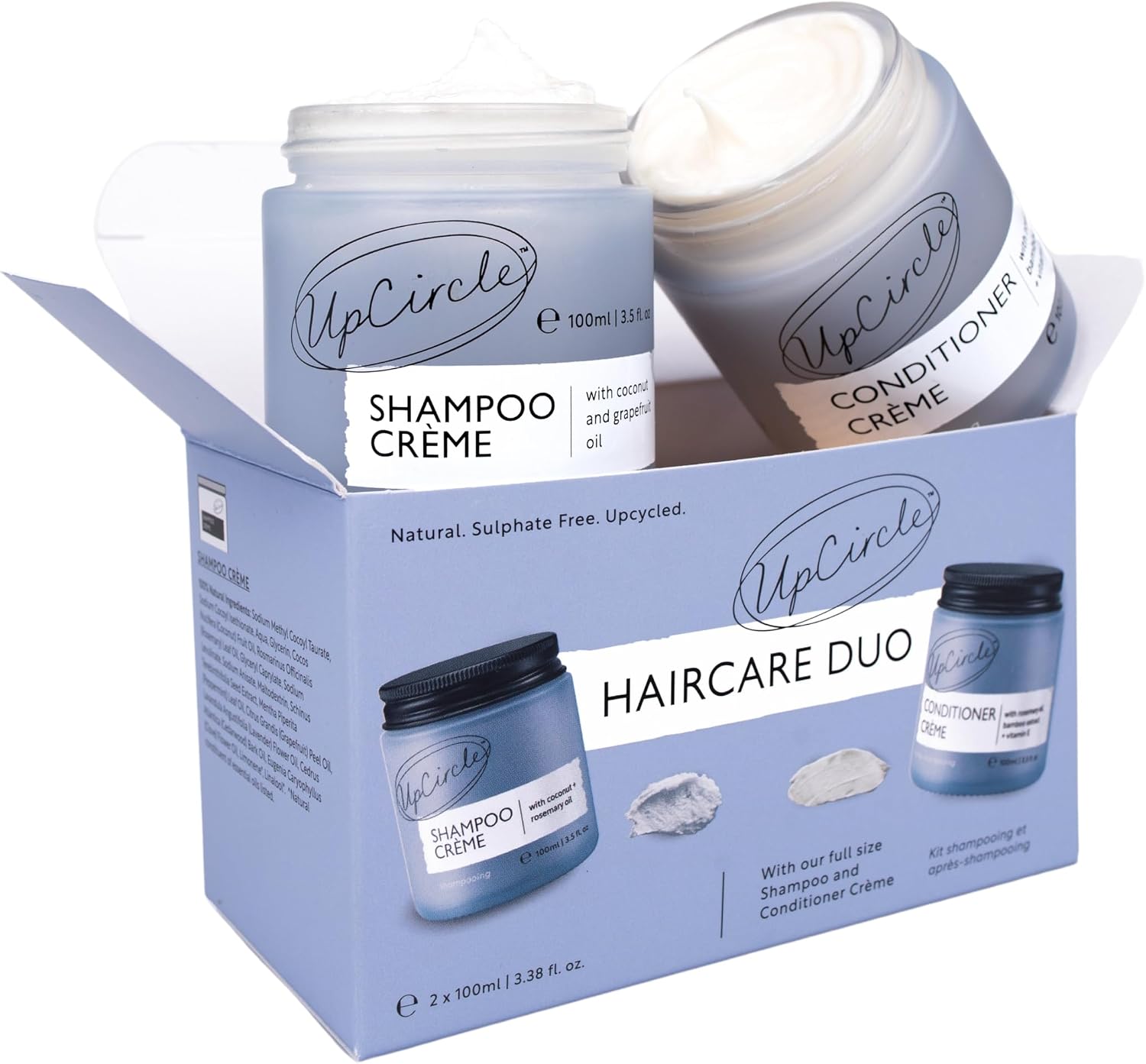 UpCircle Haircare Duo – Shampoo and Conditioner Crème – Rosemary Oil ...