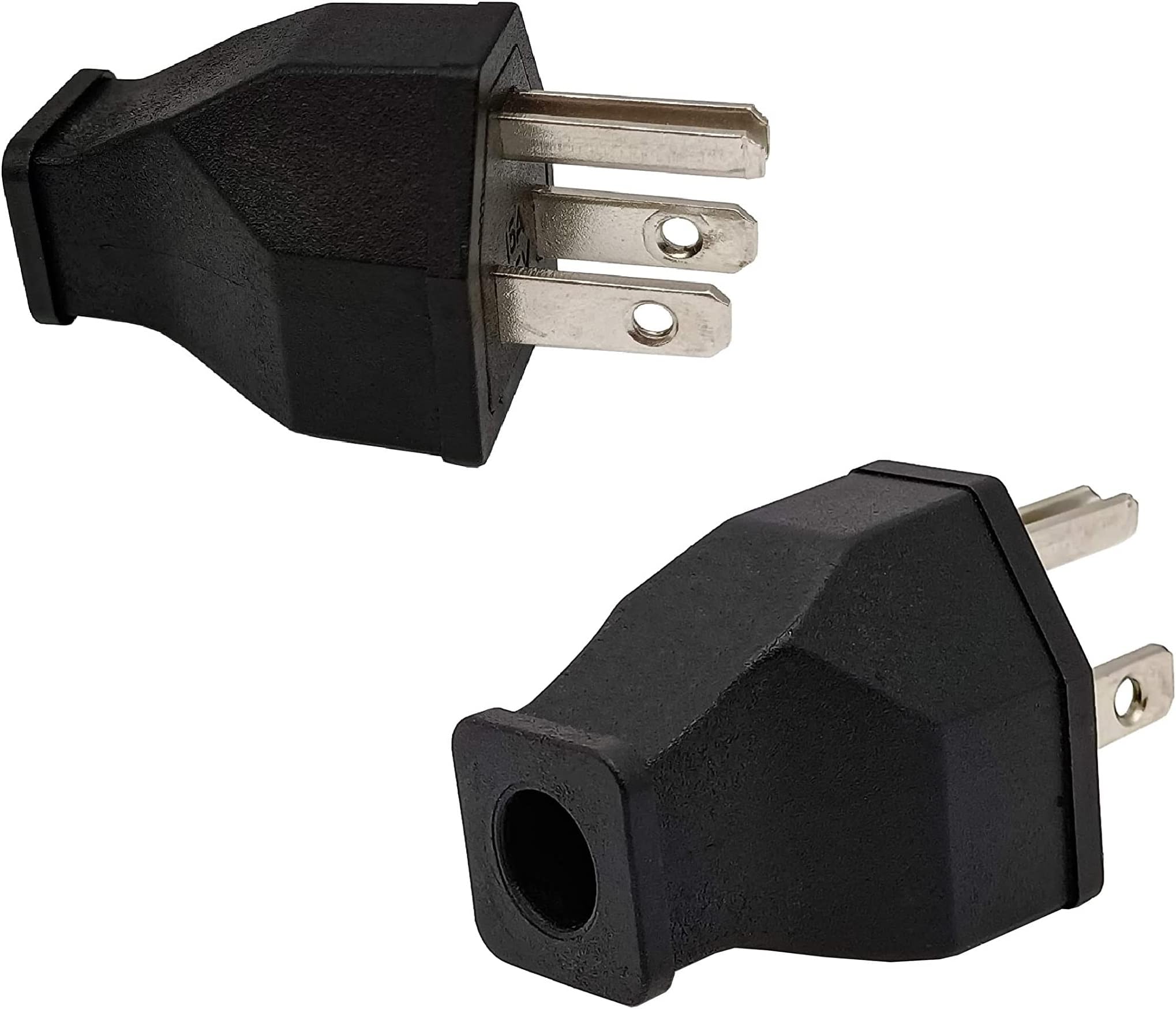 WOWSOME USA Plug 3 Pin 15A 125V Wiring Male Top Plug for USA, Japan ...