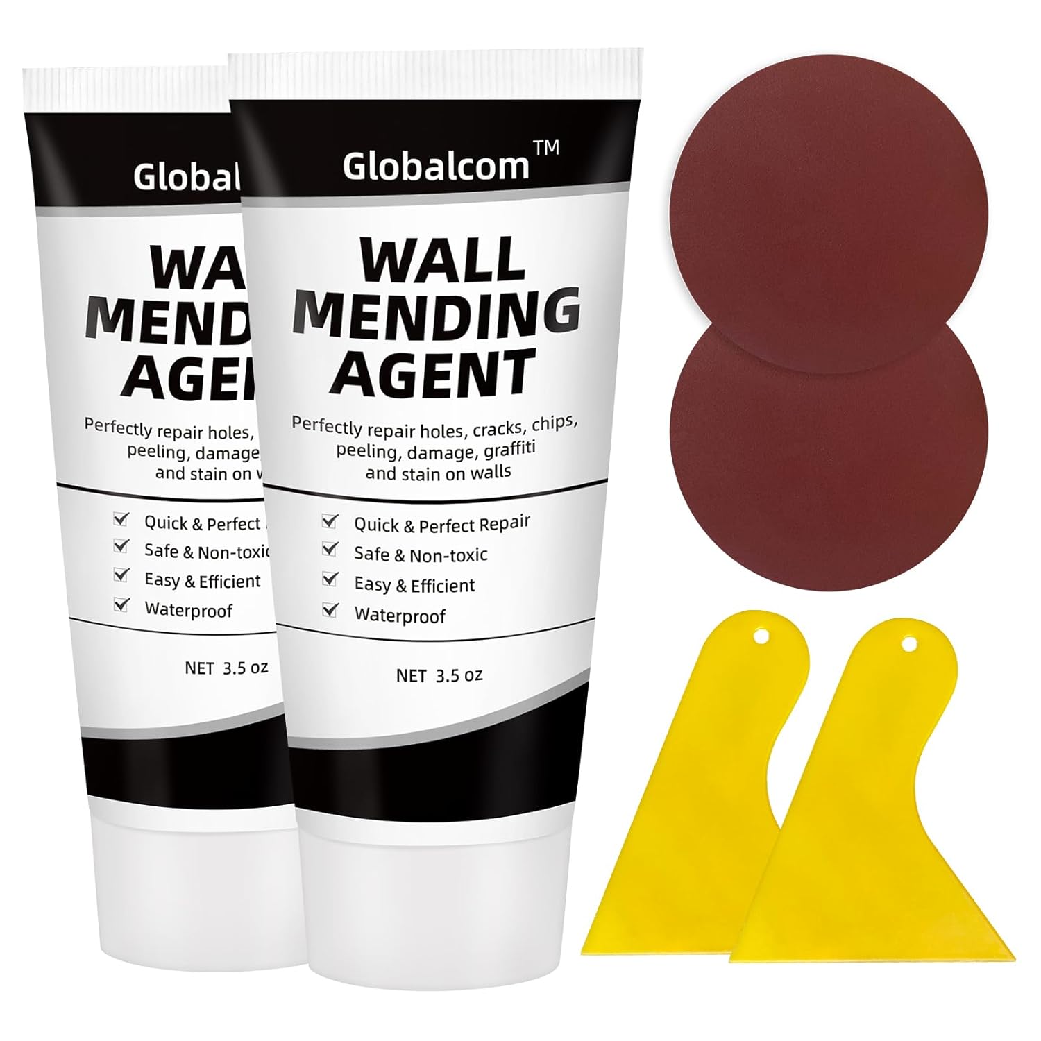 Drywall Patch Repair Kit,2 Pack Wall Mending Agent, Spackle Wall Repair ...