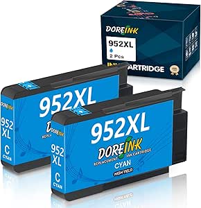 Amazon.com: DOREINK Compatible 952XL Cyan Ink Cartridge : Office Products