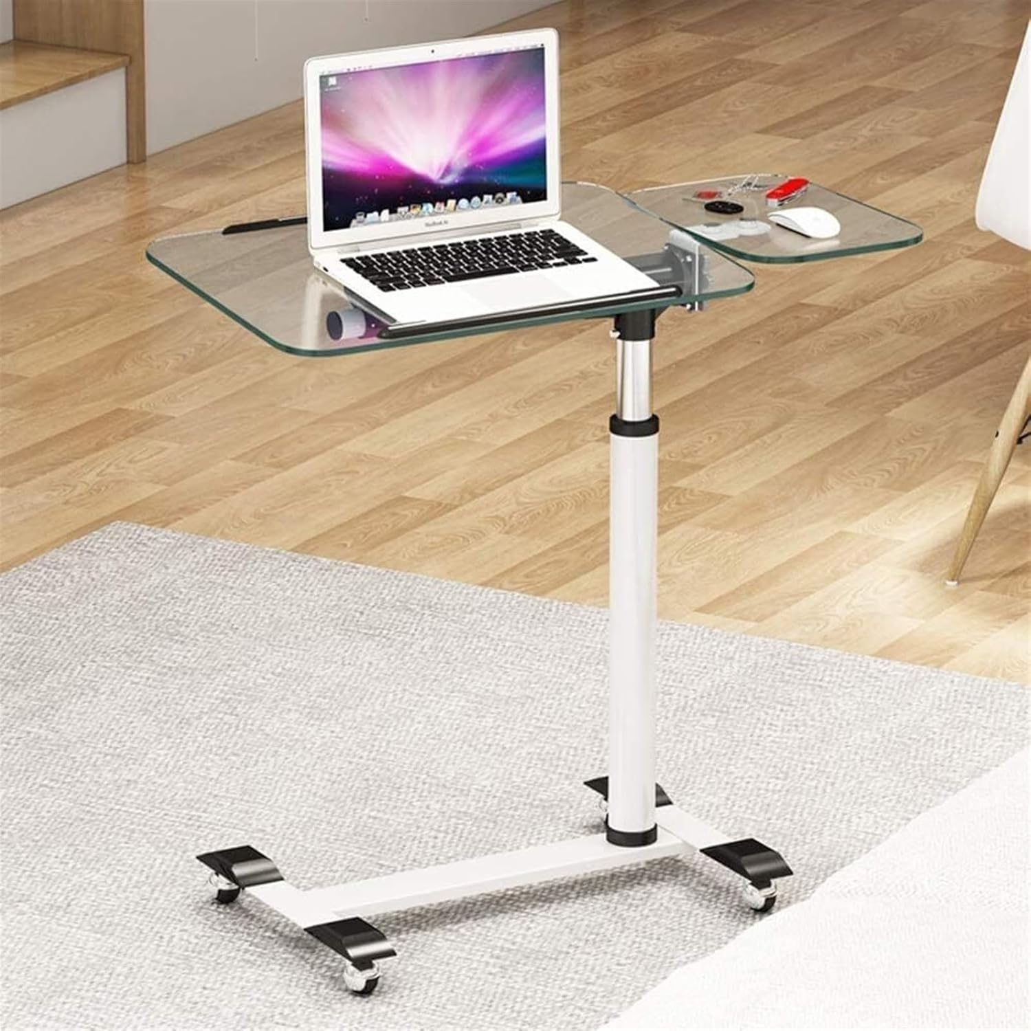 Amazon.com: GRALES Portable Adjustable Height 360° Swivel Laptop Desk ...