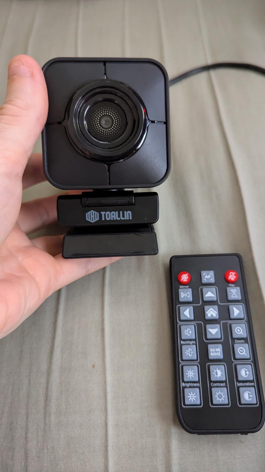 TOALLIN UHD 4K Webcam with Remote Control, 12 Million Pixels, PDAF Auto ...