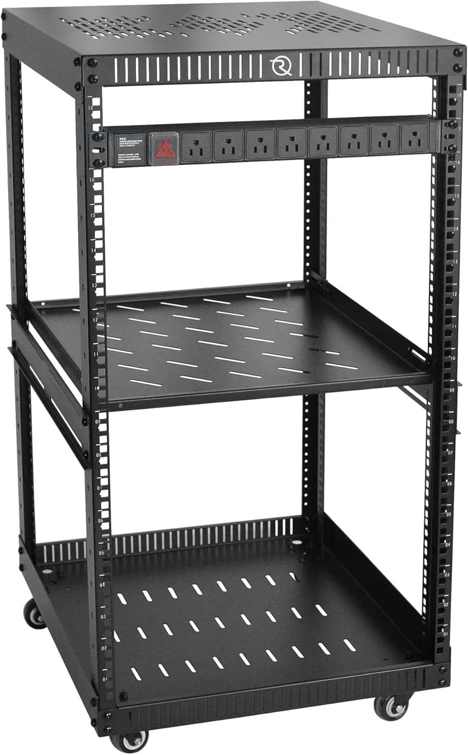 RIVECO 18U Network Rack with Wheels for Server, Stereo Open Frame ...