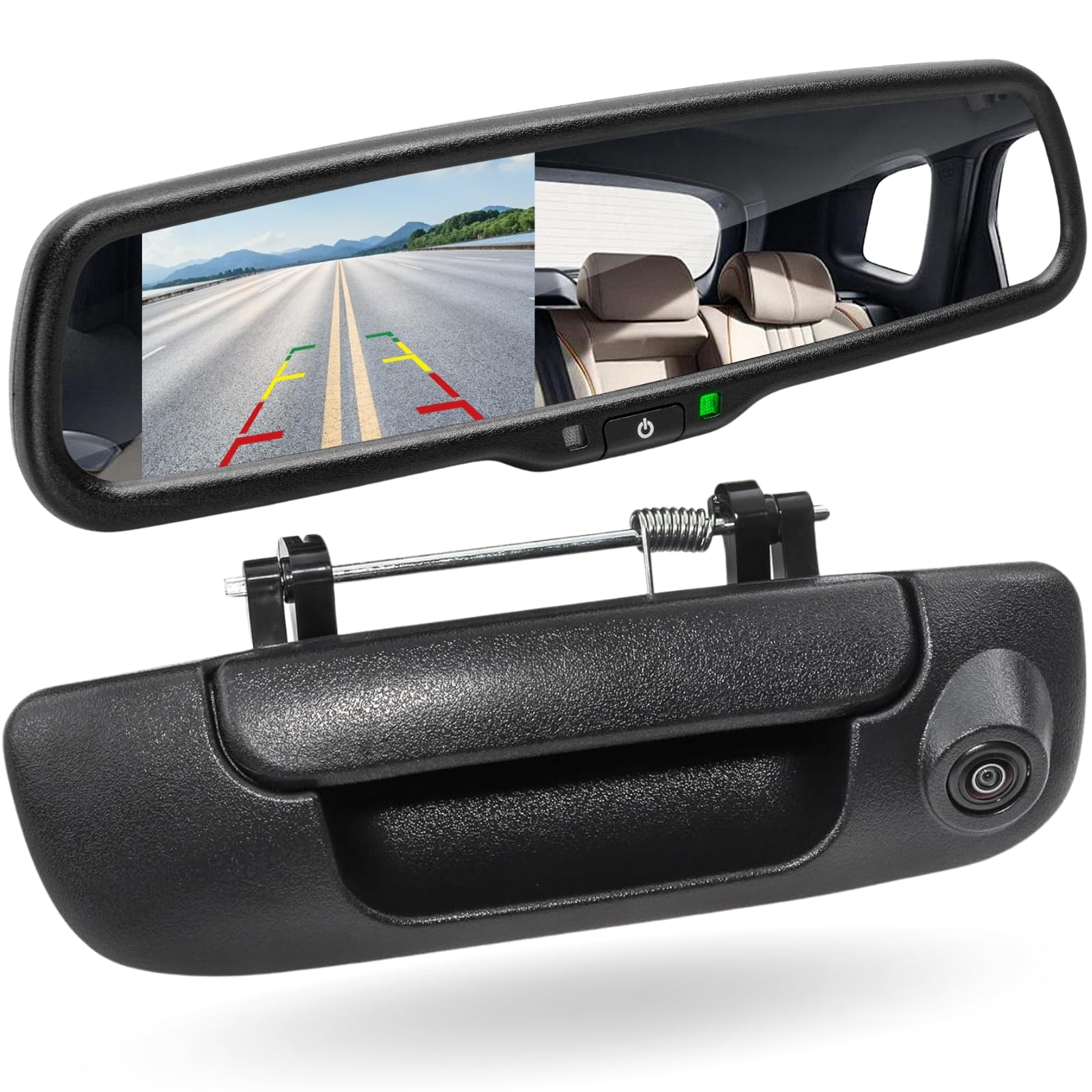 Amazon.com: EWAY Tailgate Handle Backup Reverse Camera with 4.3 inch ...