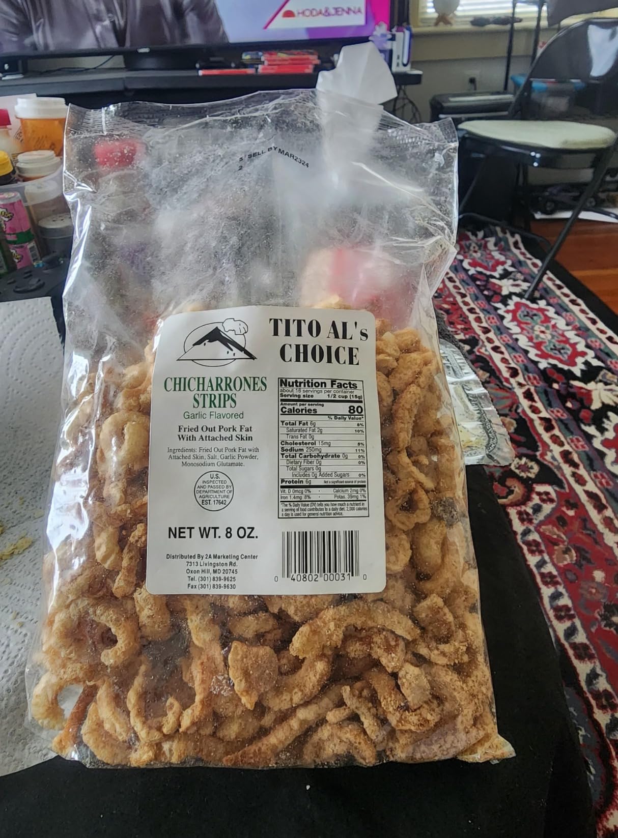 Amazon.com: Tito Al's Choice Chicharrones (Fried out Pork Fat w ...