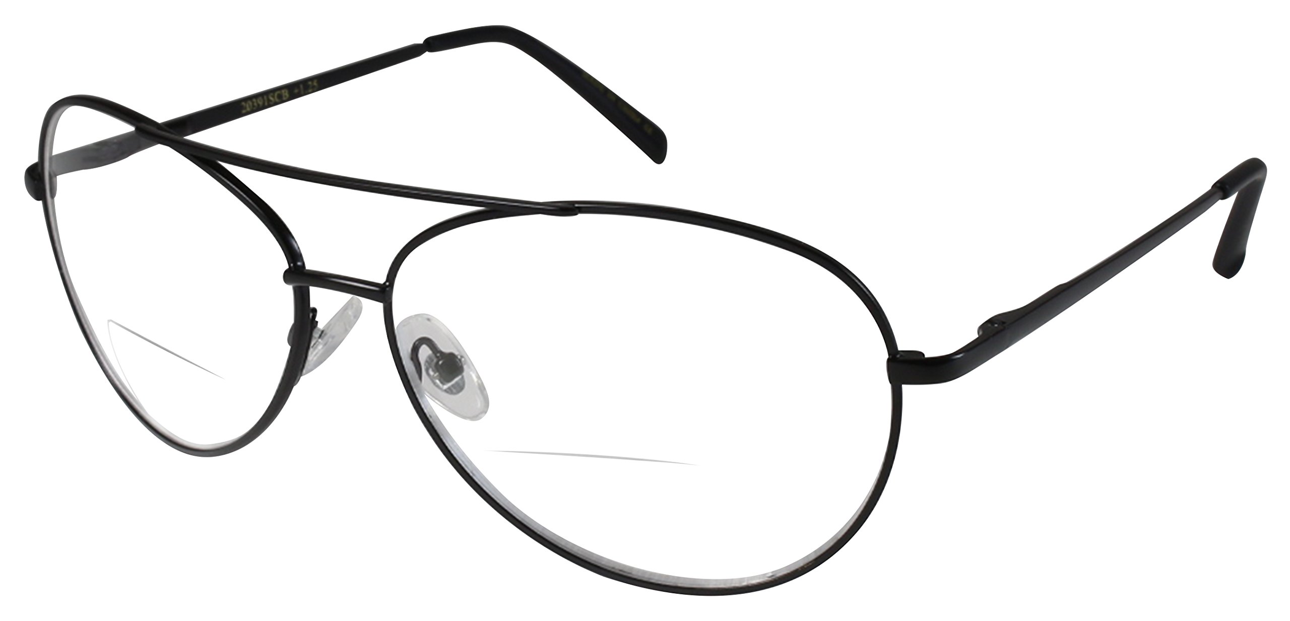 Amazon.com: Edge I-Wear Classic 70's Clear Aviator Reading Glasses ...