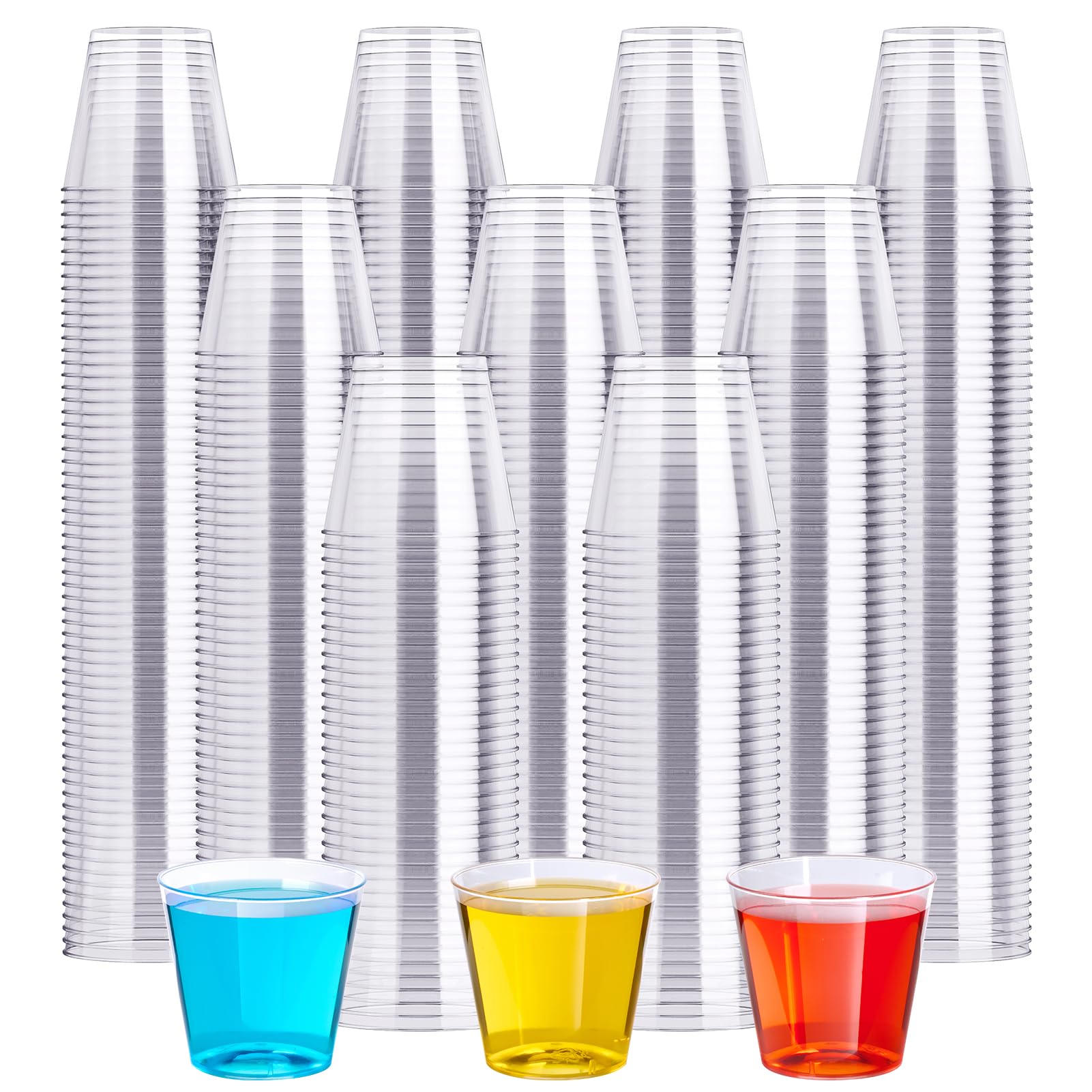 Amazon.com: 1 OZ 1000 Pack Plastic Shot Glasses, Disposable Cups, 1 ...