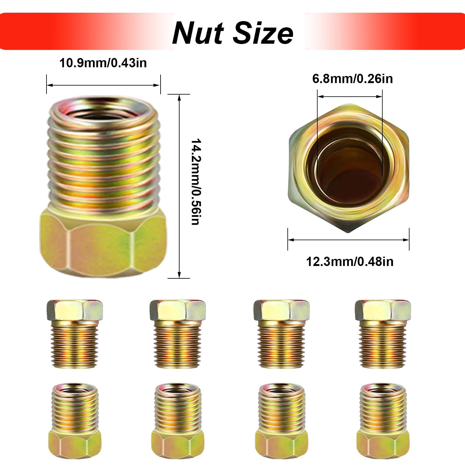 Snapklik.com : 1/4" 25 Ft Brake Line Tubing Kit, Upgrade Flexible ...