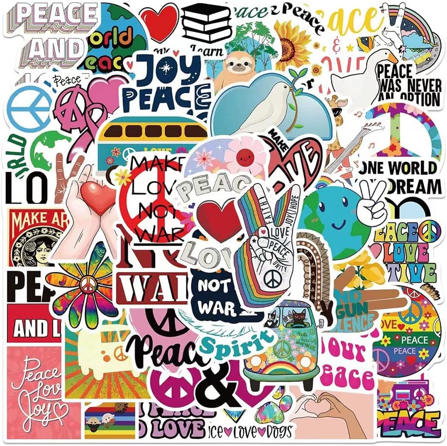 Amazon.com: Peace Signs superSpots® Stickers : Toys & Games