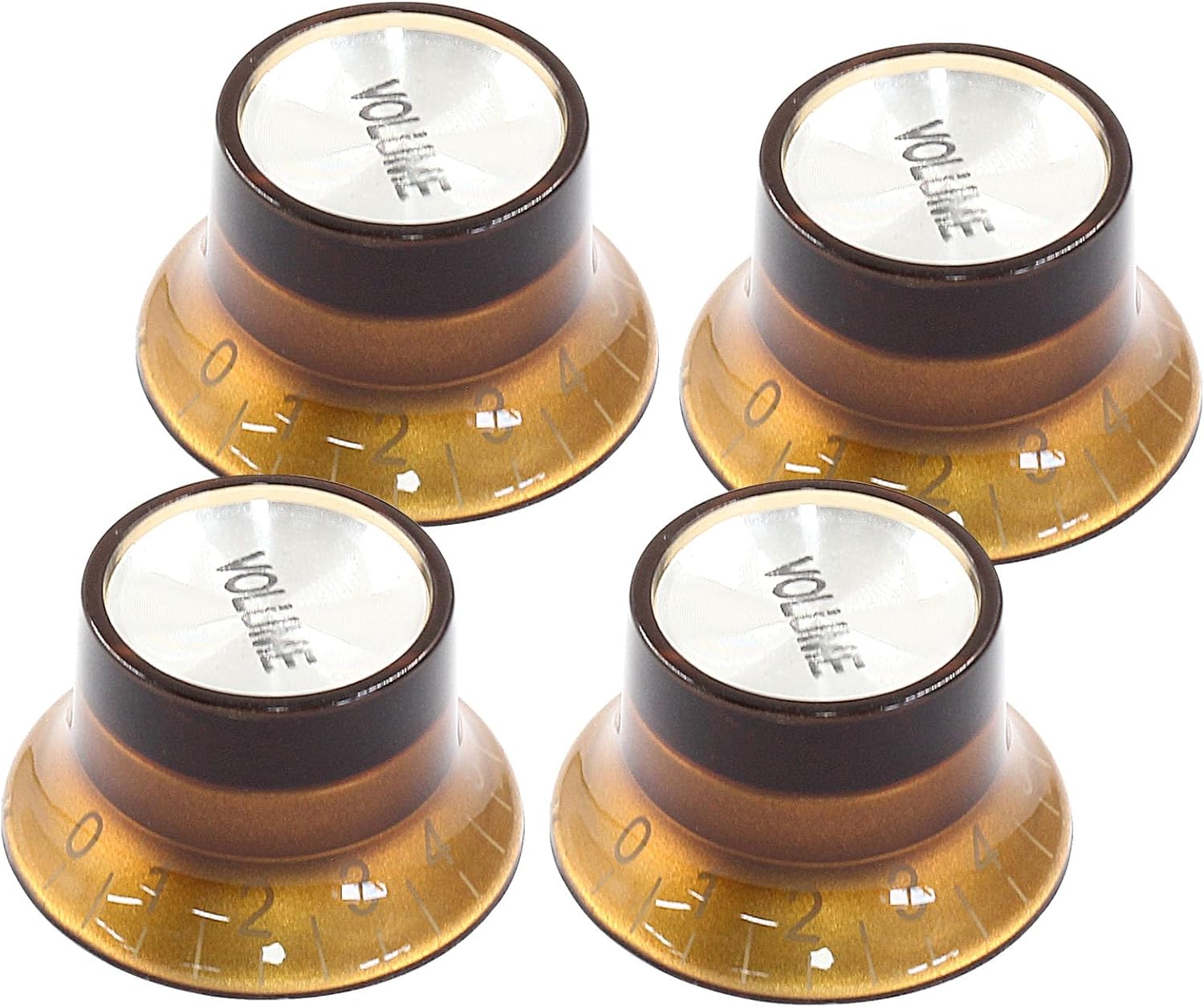 Amazon.com: Waziaqoc 4PCS Top Hat Guitar Bell Knobs, 6mm Inside ...