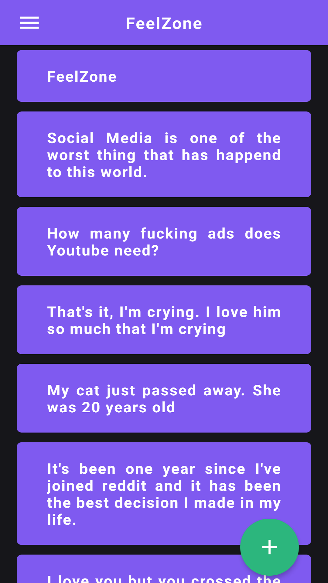 FeelZone: Share your Feelings Anonymously - App on Amazon Appstore