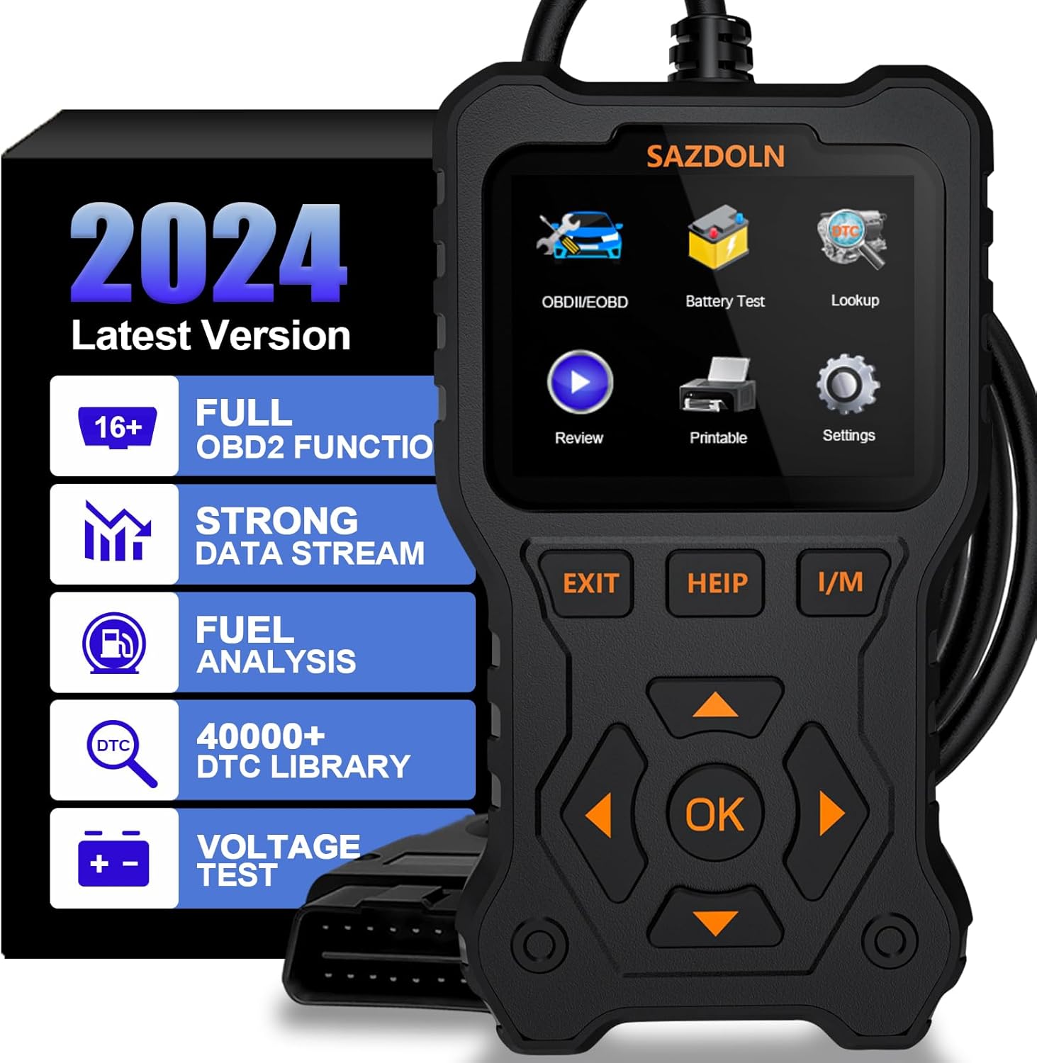 Amazon.com: OBD2 Scanner Diagnostic Tool Check Engine Light Code Reader ...