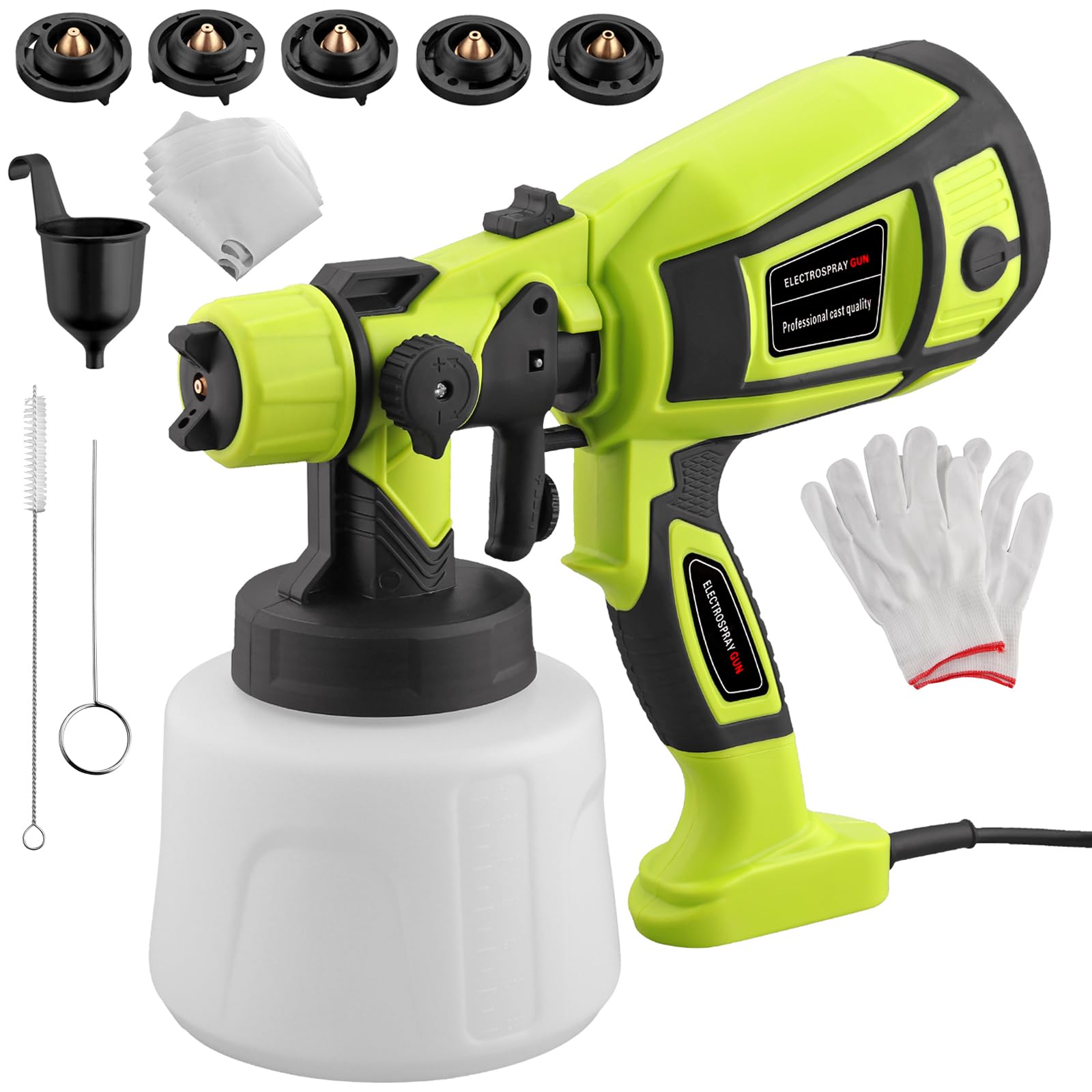 Amazon.com : JiGiU Paint Sprayer, 700W Electric Paint Gun HVLP Spray ...