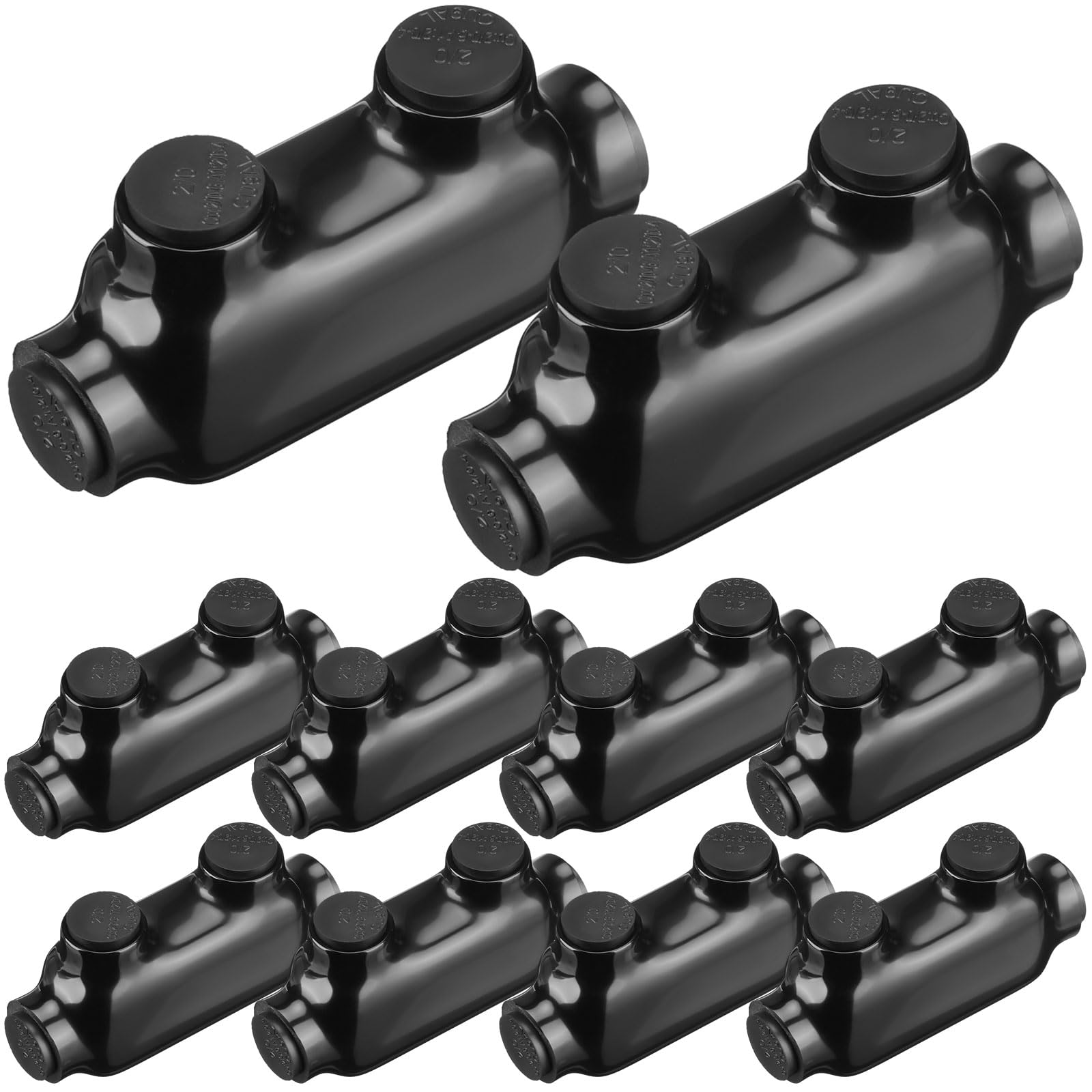 Snapklik.com : Copkim 10 Pcs Insulated Wire Connectors Black Splice ...