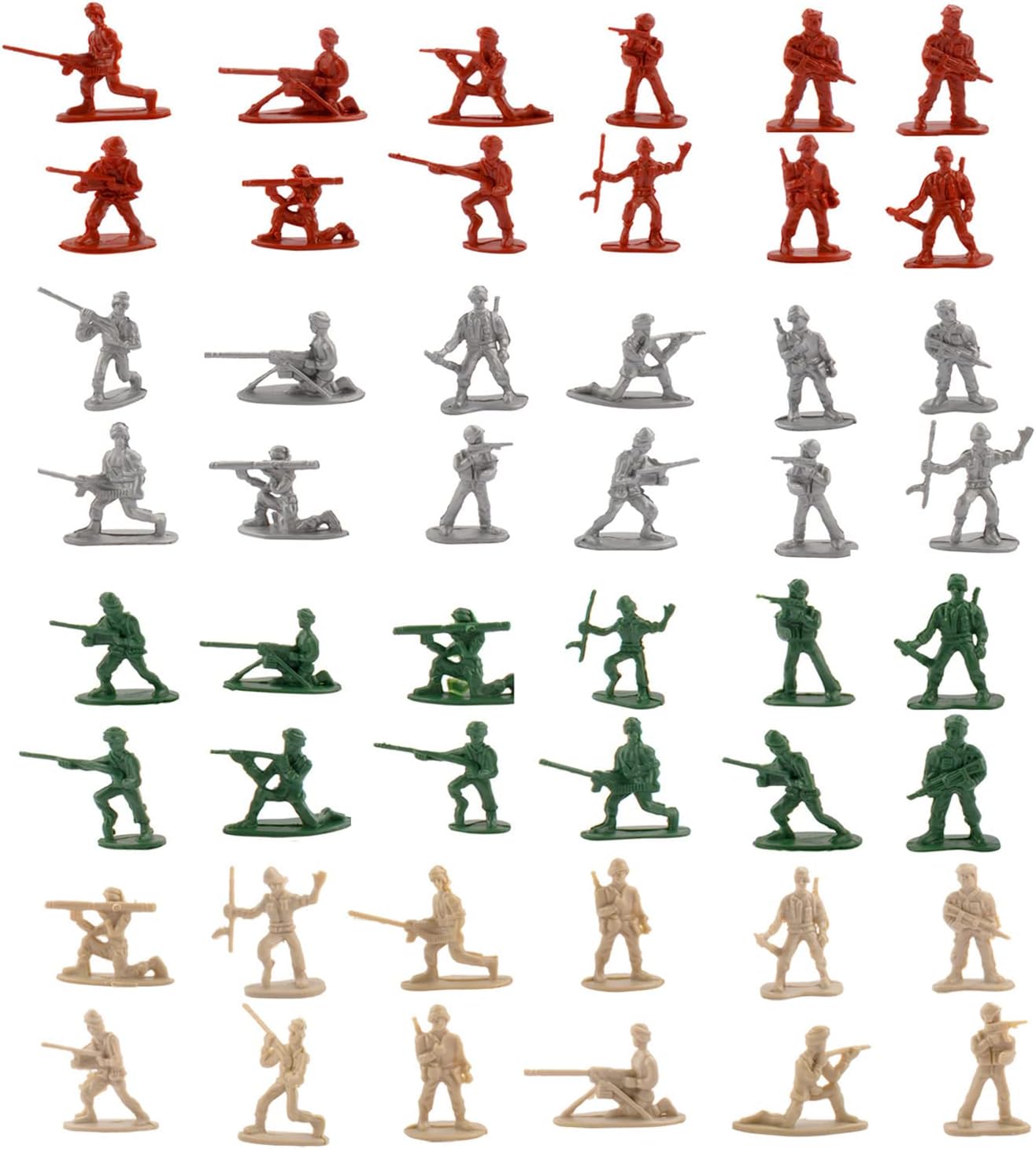 Amazon.com: Bbiamsleep 400 Pcs Classic Plastic Army Soldiers 12 Poses ...
