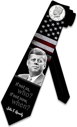Amazon.com: Three Rooker JFK Ties Mens USA President Necktie Mens ...