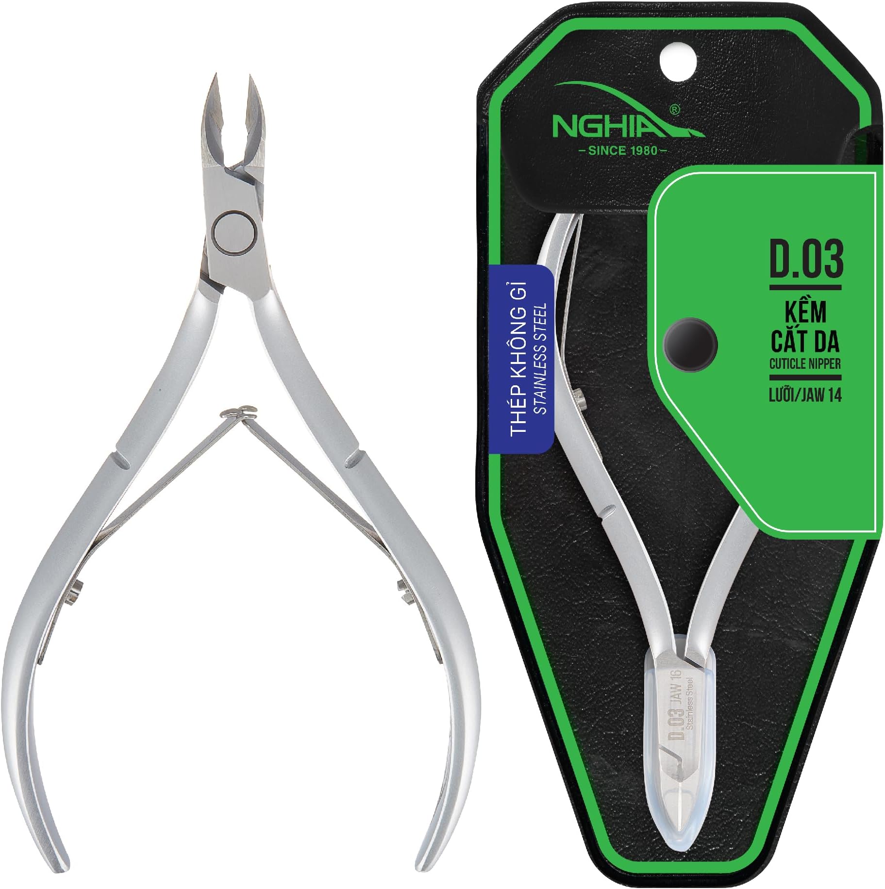 Amazon.com: NGHIA Cuticle Nipper - D-03 JAW 14 | Stainless Steel ...