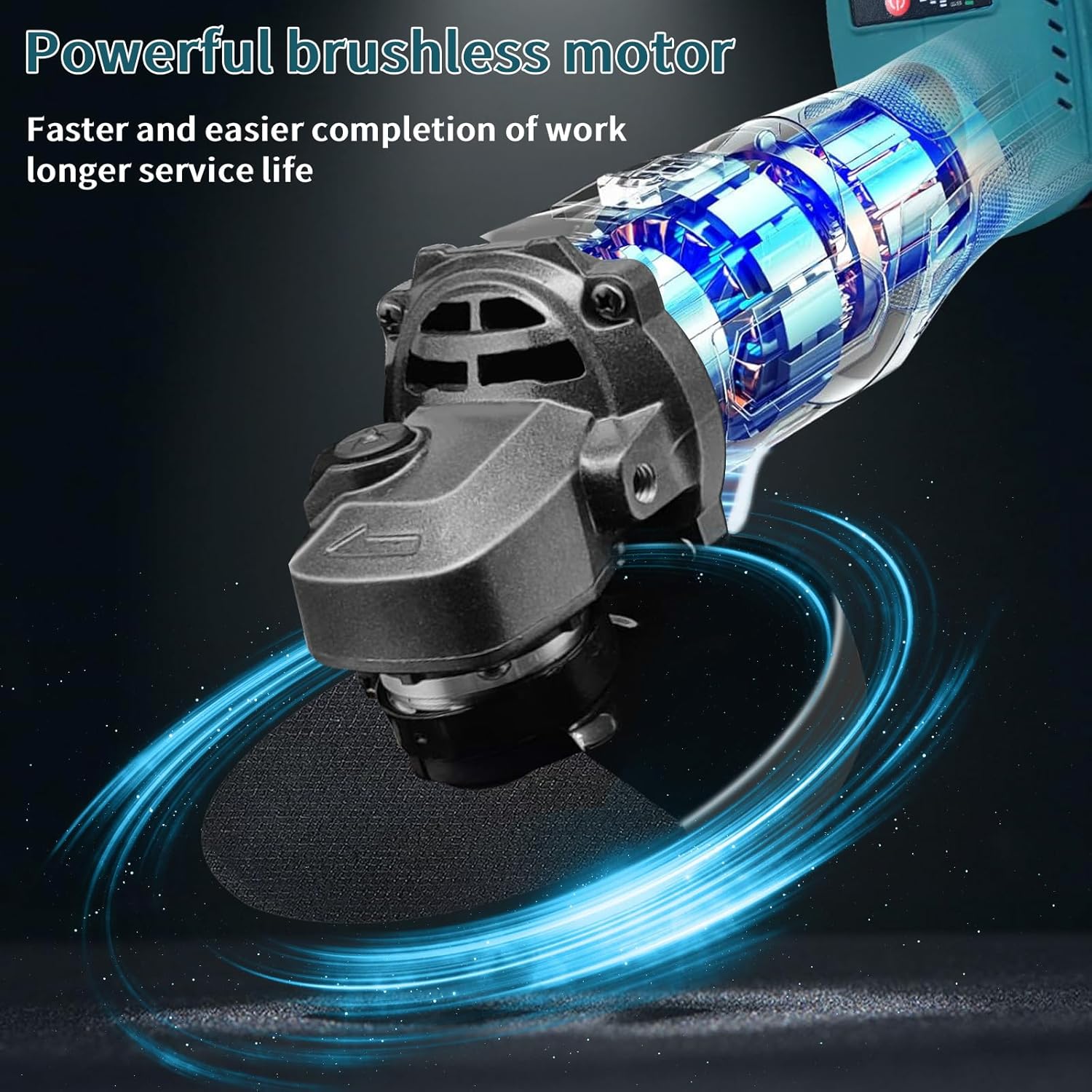 Cordless Angle Grinder, 10000RPM Brushless Motor, 20V Cordless Angle ...