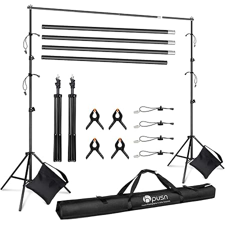 Amazon.com : SLOW DOLPHIN Photo Video Studio 10Ft Adjustable Backdrop ...