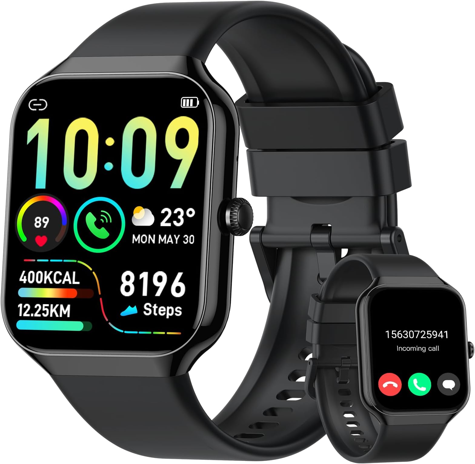 Amazon.com: QXQ Smart Watch (Answer/Make Call), 1.91" HD OGS Full Touch ...