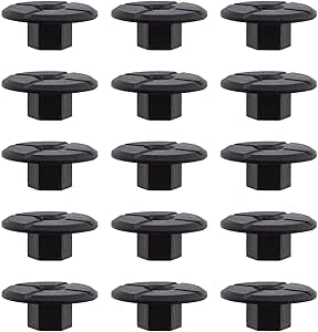 SING F LTD 50Pcs 4mm Unthreaded Plastic Nuts Black for Wheel Arch Trim ...