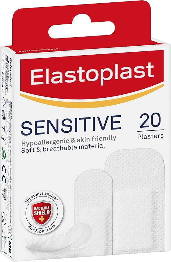 Elastoplast Sensitive Hypoallergenic Plasters (20 plasters), Plasters ...