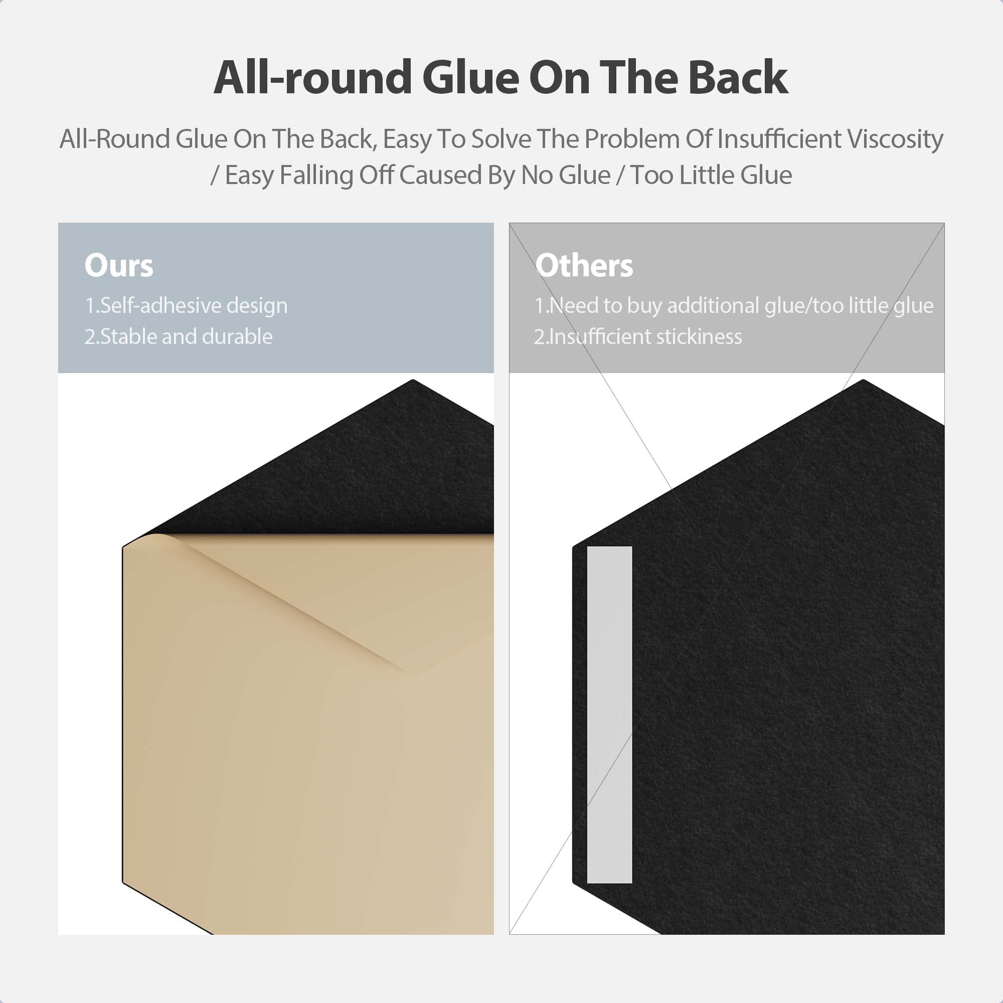 Snapklik.com : Amantech 12 Pack Acoustic Panels Self Adhesive Sound ...