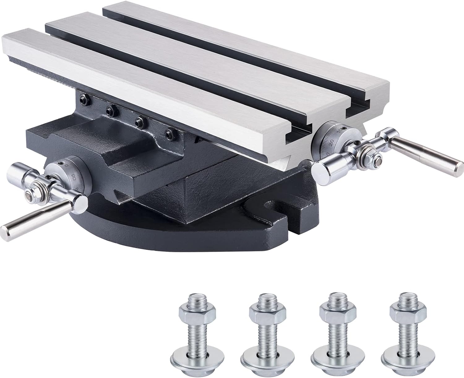VEVOR Compound Slide Milling Table, 5-1/2" x 12" Multifunction Milling ...