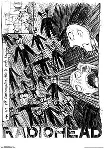 Amazon.com: BUY ART FOR LESS Officially Licensed Radiohead - Scribble ...