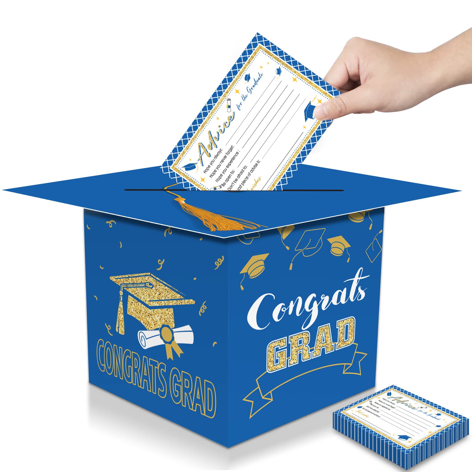 Buy Congrats Grad Card Box With Advice Wishes Cards For Graduation buy-congrats-grad-card-box-with-advice-wishes-cards-for-graduation
