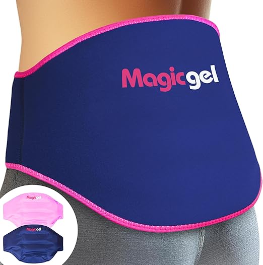 Magic Gel Ice Pack for Back Pain Relief | 2 Pack Lower Back Gel Wrap ...