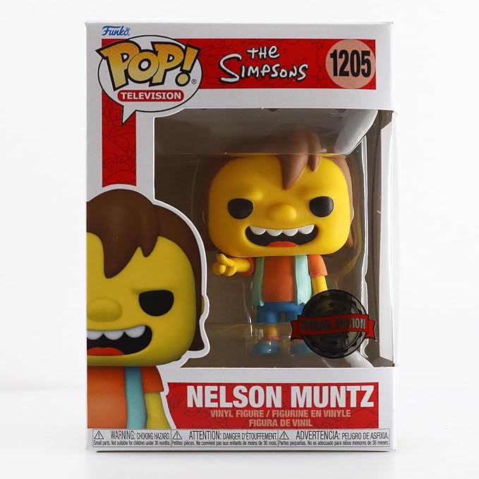 Amazon.com: Funko The Simpsons Pop! Television Nelson Muntz Vinyl ...
