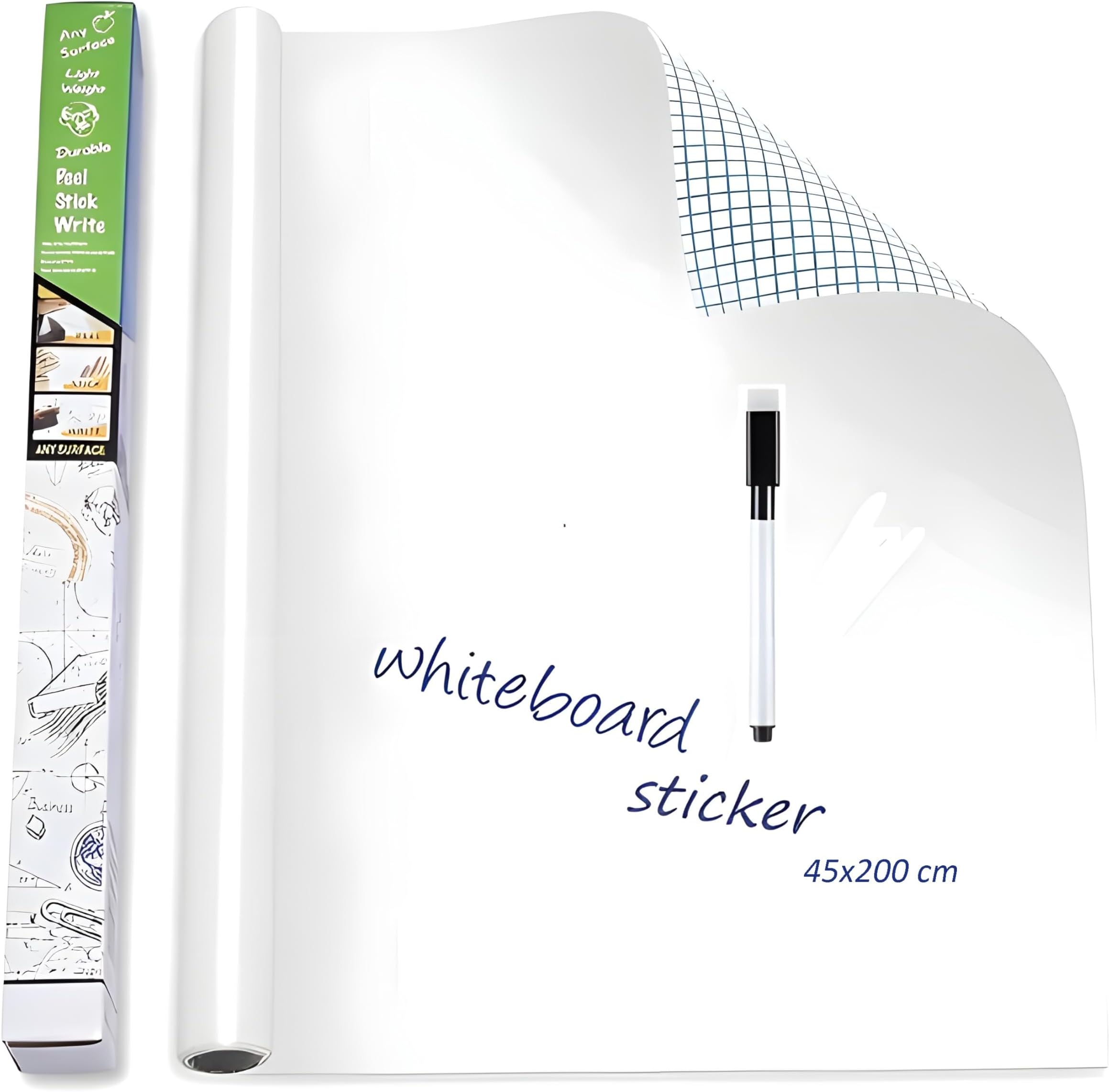 WETTRACT D1 - Self-Adhesive Whiteboard Sticker for Office & Home ...