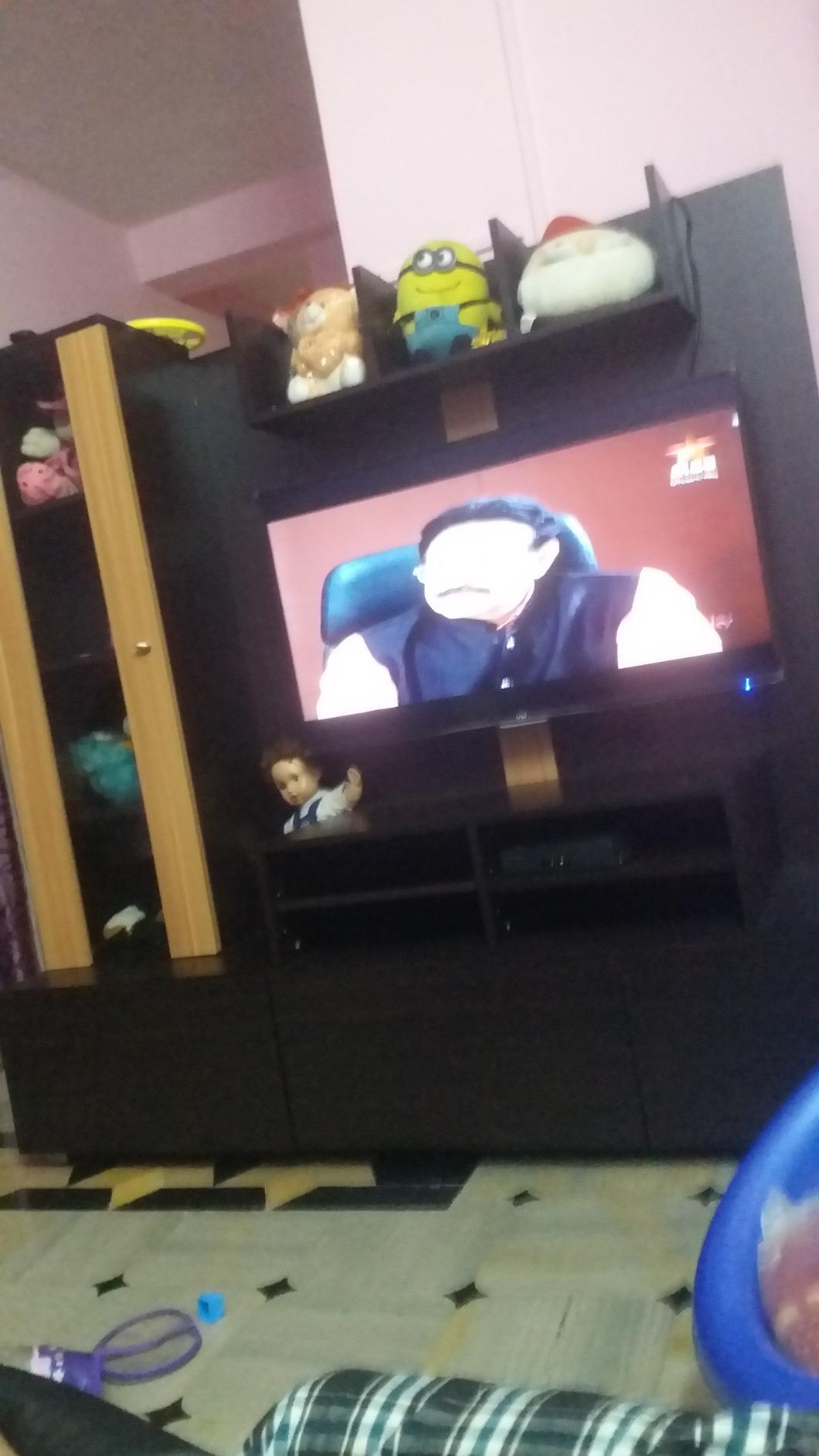 HomeTown Hugo Engineered Wood TV Unit for Living Room - (Walnut and ...