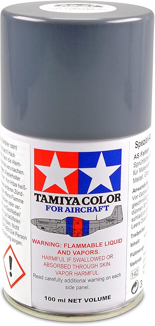 Amazon.com: TAMIYA Aircraft Spray AS-27 Gunship Grey 2 Acrylic TAM86527 ...