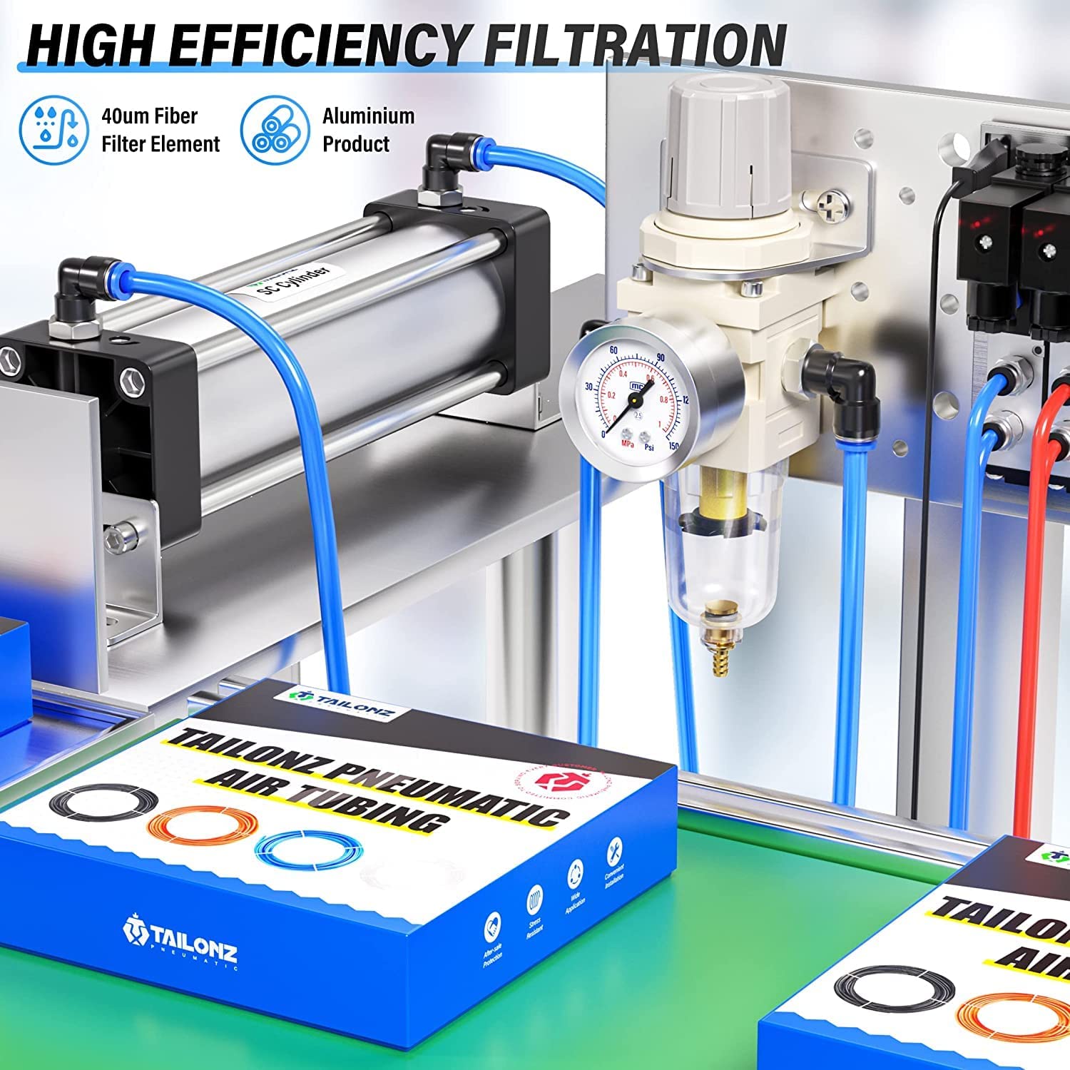 Snapklik.com : TAILONZ PNEUMATIC 1/4 Inch NPT Air Filter Pressure ...