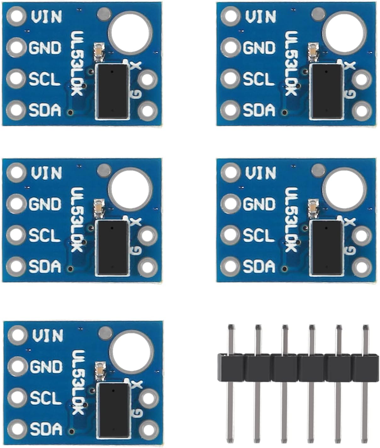Amazon.com: DORHEA 5Pcs VL53L0X Ranging Sensor Module GY-530 Laser ...