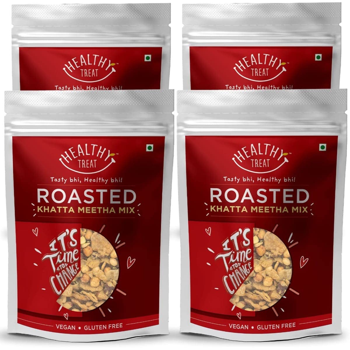 Healthy Treat Roasted Khatta Meetha Mix 600 gm (Pack of 4, 150 gm Each ...