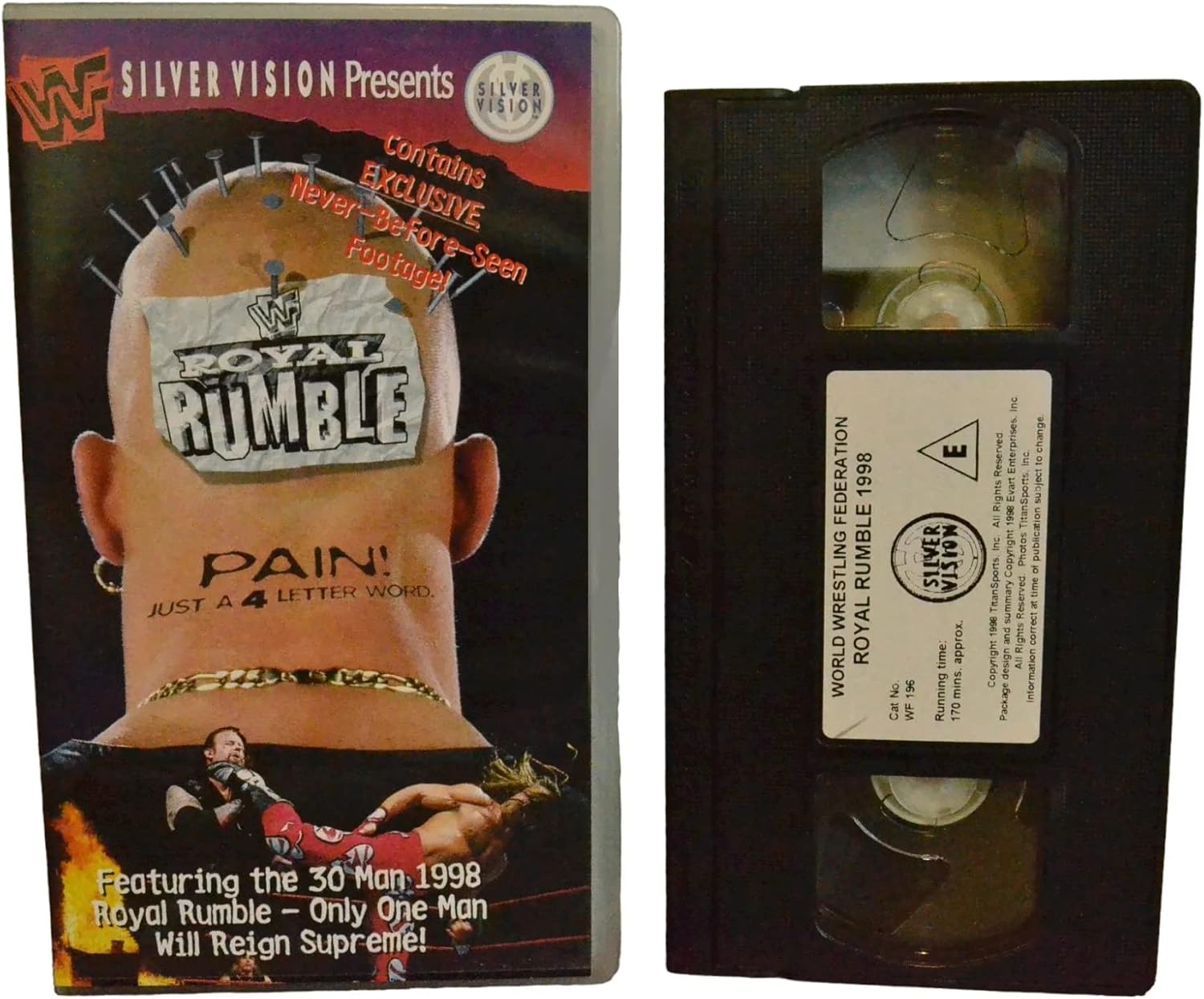 WWF - Royal Rumble 1998 [UK-Import] [VHS] : Michaels, Shawn, Shamrock ...