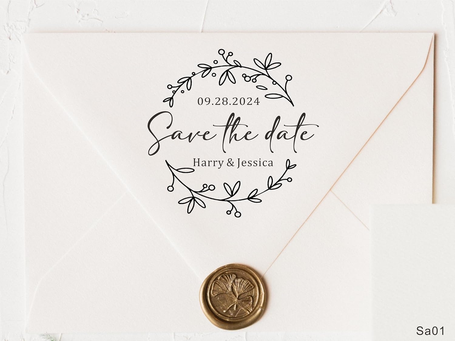 Amazon.com : Custom Save The Date Wedding Stamp Wedding Favor Stamp ...