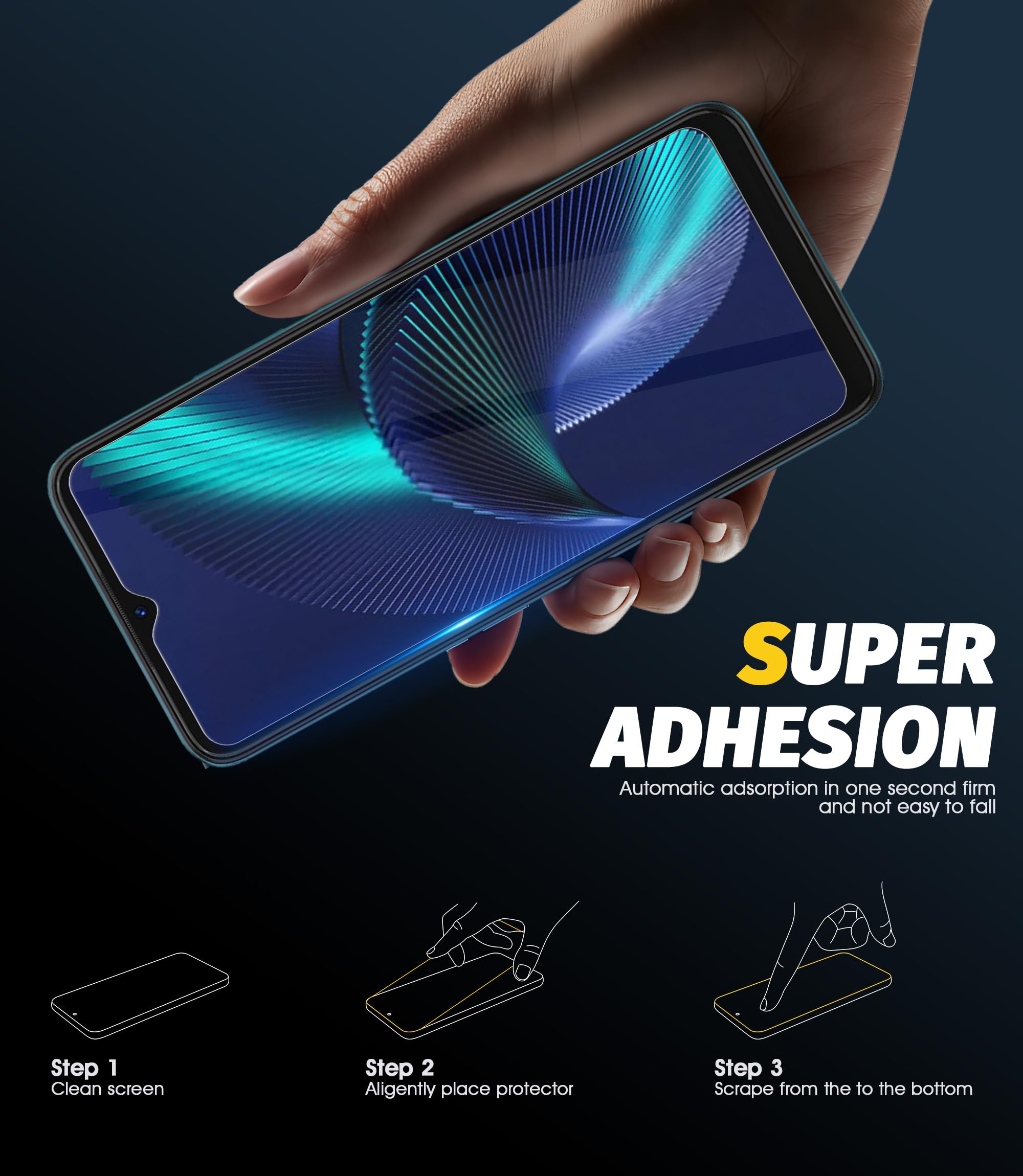 Snapklik.com : (3 Pack) Orzero Tempered Glass Screen Protector ...