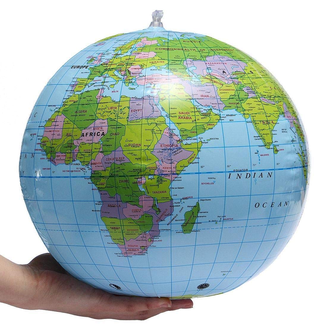Wsf Map 1pc 38cm Inflatable Globe World Earth Ocean Map | Desertcart INDIA