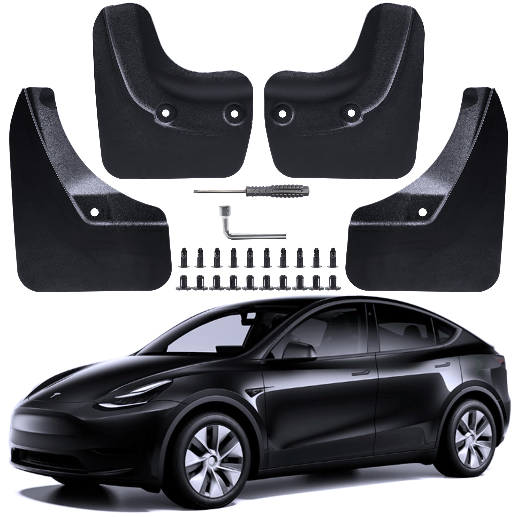 Snapklik.com : 2024 Upgrade Silicone Tesla Accessories Model 3 Mud ...