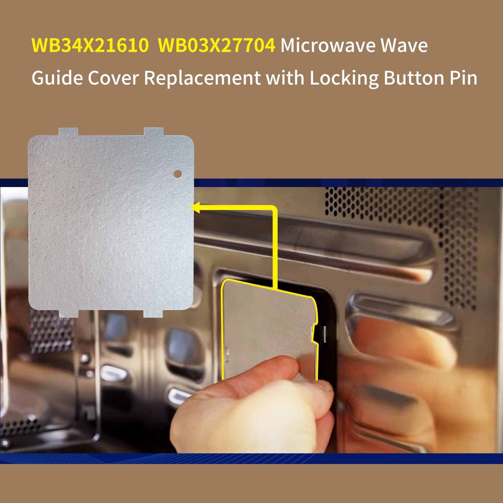 Snapklik.com : WB34X21610 Microwave Wave Guide Cover Replacement Fit ...