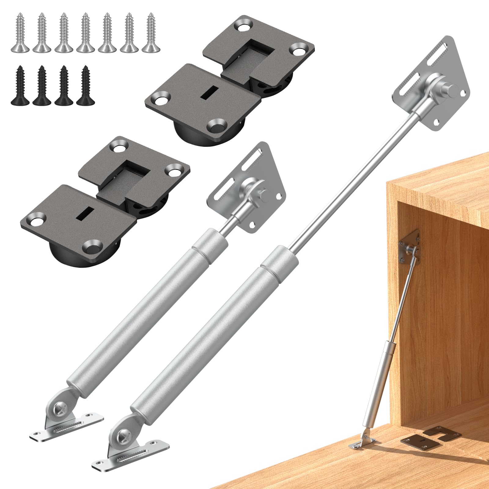 Snapklik.com : Pisman Drop Down Gas Struts - Gas Spring Hinge Kit
