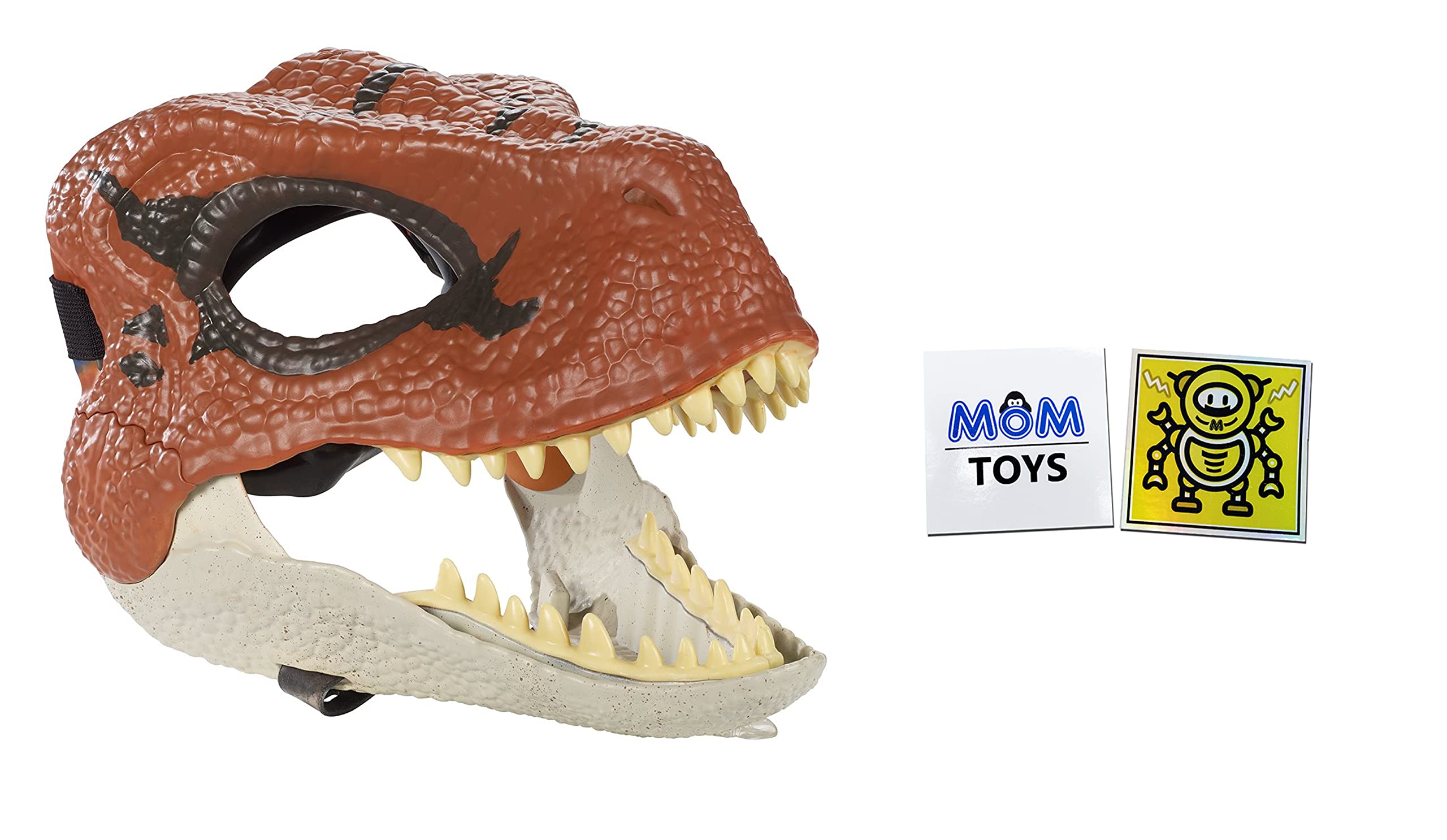 Dino Masks Jurassic World Velociraptor Red And Black Dinosaur Mask ...