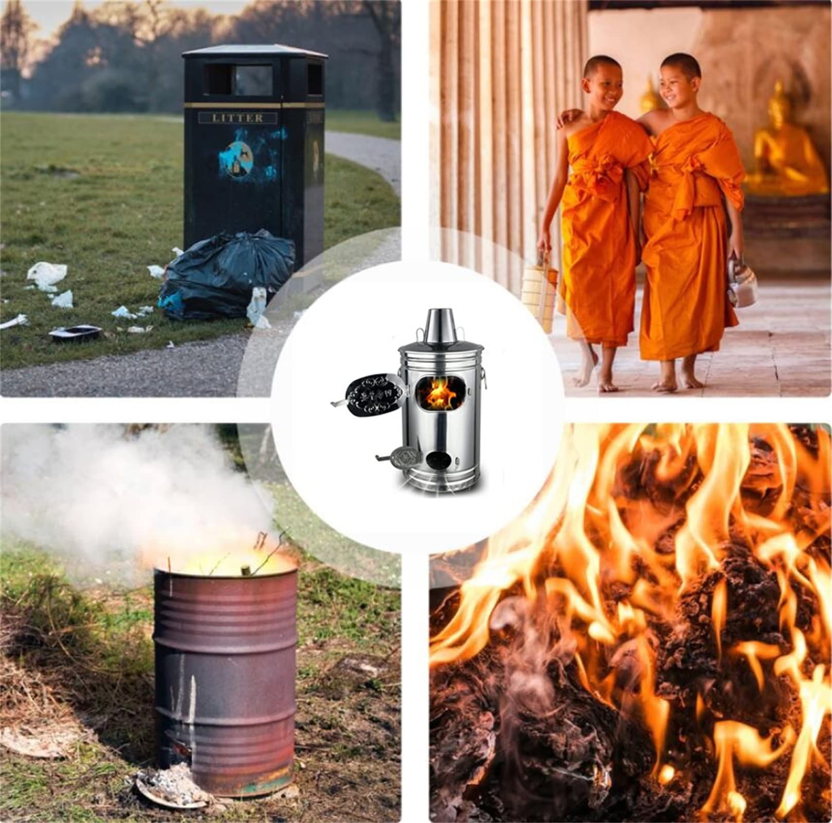 Trash Burning Fire Pit