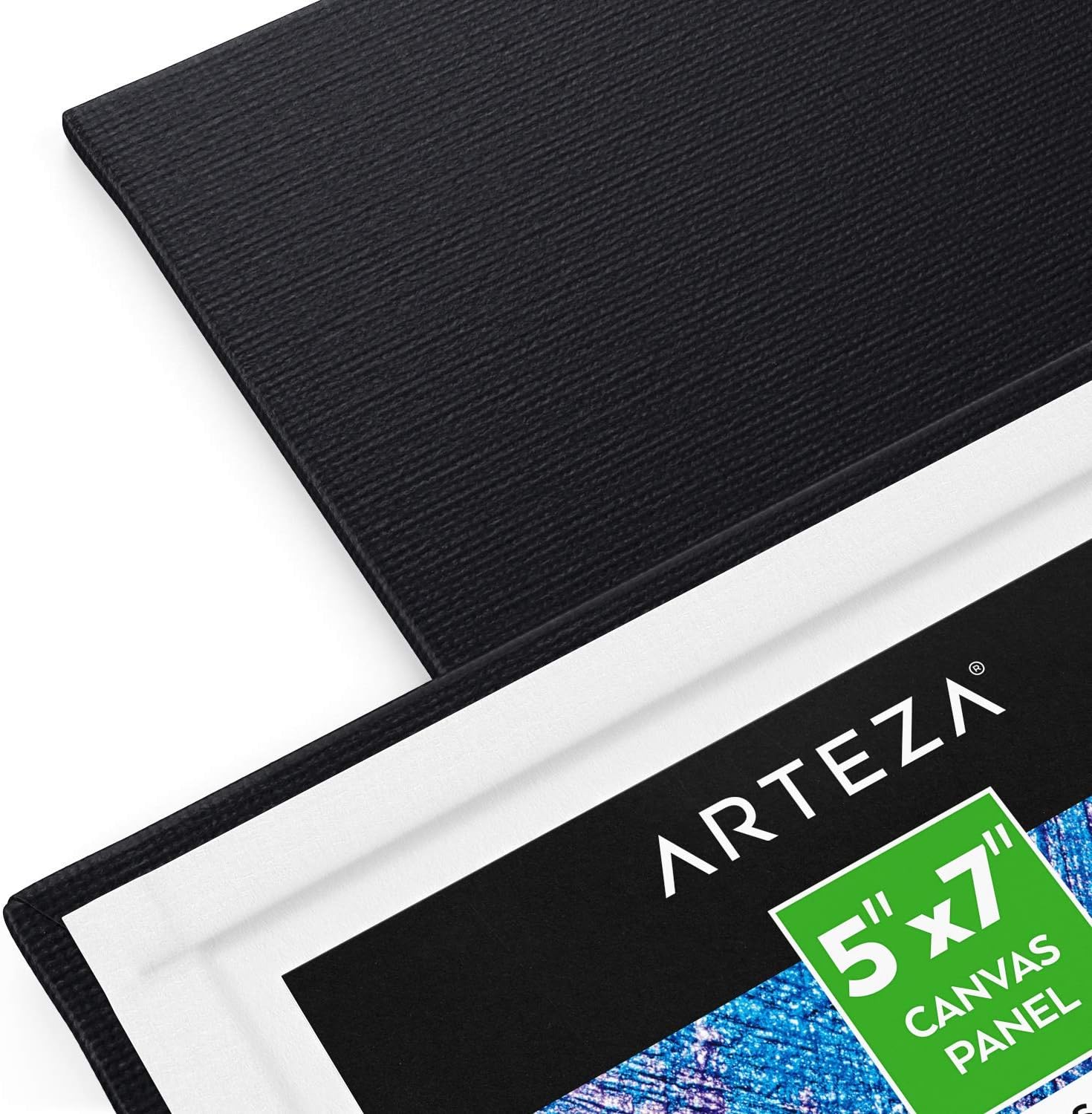 Buy Arteza Black Canvas Board, Pack of 14, 12.7 x 17.8 cm, 8-oz Primed ...