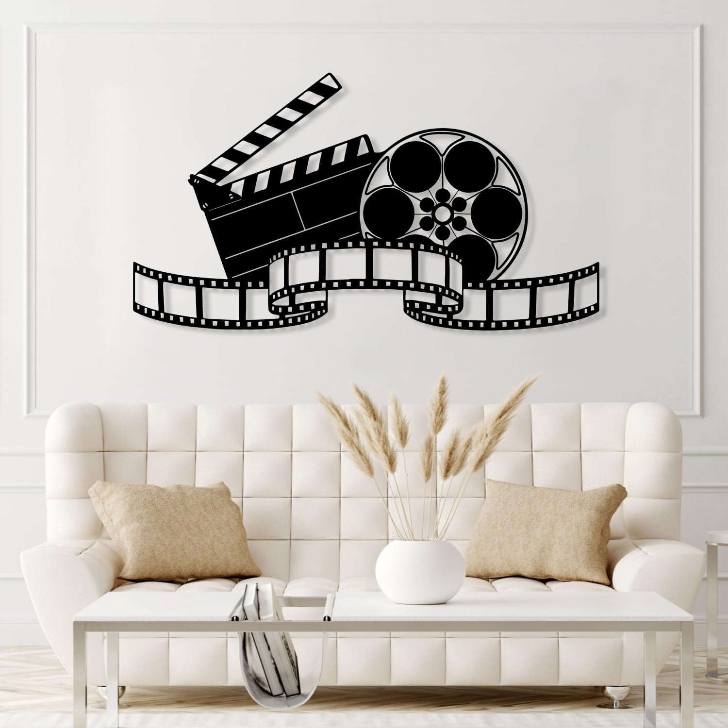 Amazon.com: Metal Movie Reel Wall Art, Metal Movie Theater Wall Decor ...